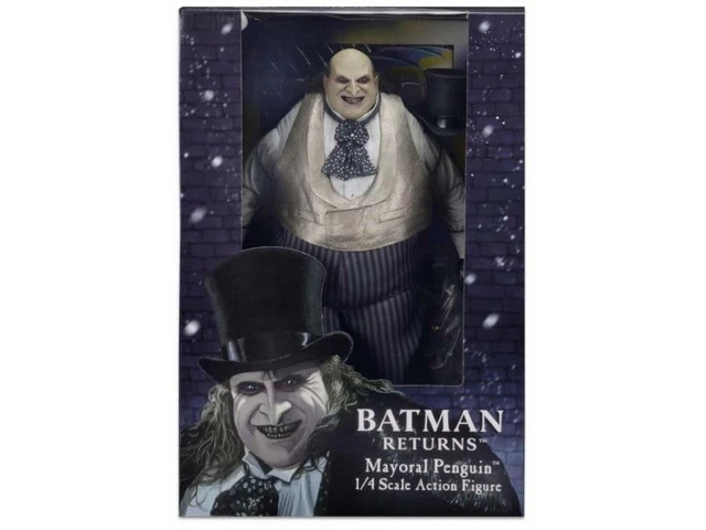 FIGURA DE PINGÜINO Del Alcalde (Danny DeVito) NECA 1/4 Escala Batman ...