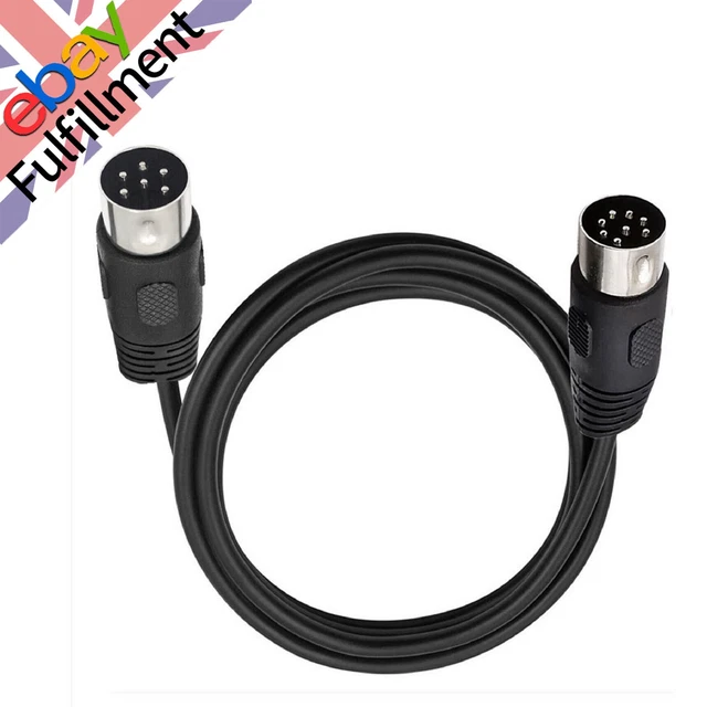 MIDI 8 PIN Din Male To DIN 6 Pin Male Audio Data Signal Adapter ...