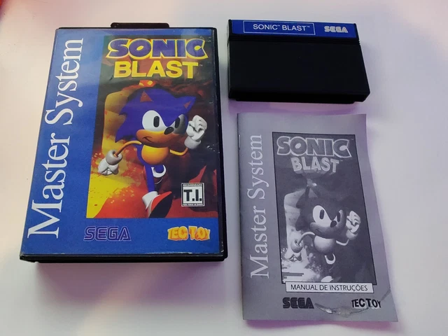 SEGA MASTER SYSTEM Tectoy : Sonic Blast Complete Exclusive Brazil Very ...
