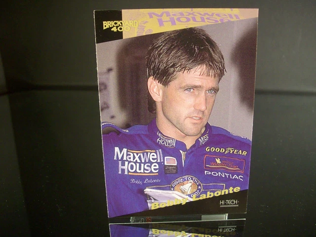 RARE BOBBY LABONTE #22 Maxwell House Hi-Tech Brickyard 400 1994 Card ...