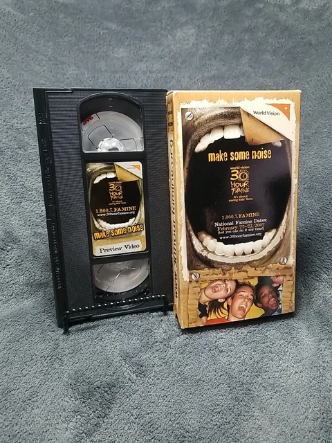 MAKE SOME NOISE 30 Hour Famine VHS By World Vision RARE OOP MISSION ...