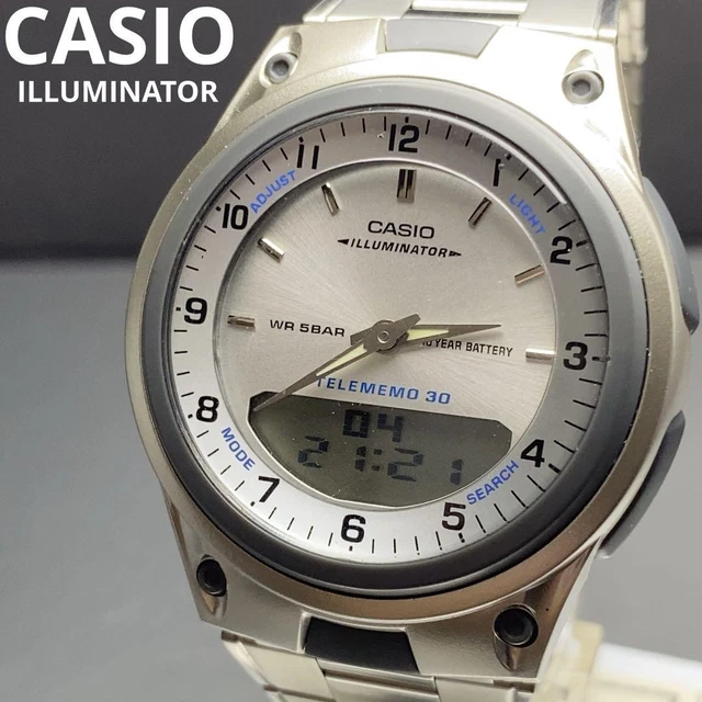 CASIO ILLUMINATOR QUARTZ Watch AW-80 Battery Replaced Stopwatch World ...