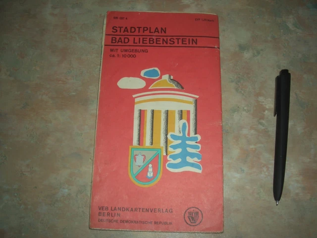 STADTPLAN, BAD LIEBENSTEIN, DDR EUR 3,90 - PicClick DE