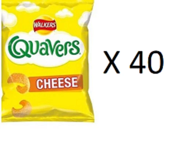 WALKERS QUAVERS CRISPS Cheese Snacks 16g pack of 40 $48.44 - PicClick AU