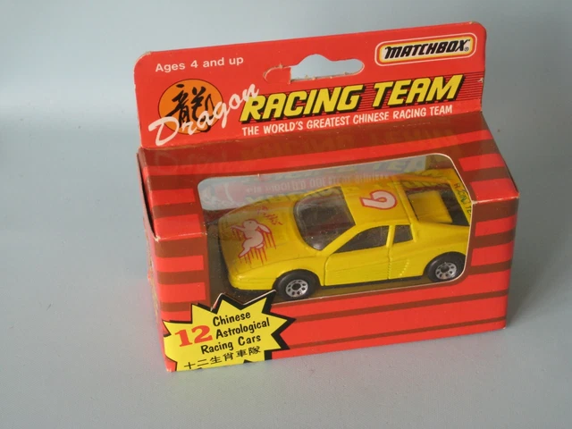 MATCHBOX FERRARI TESTAROSSA Giocattolo Corpo Giallo Modello 70mm In ...