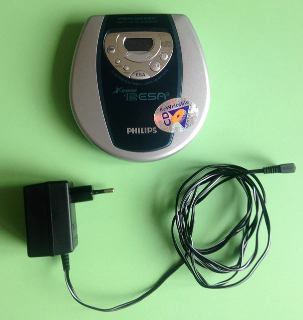 PHILIPS X-TREME 12 Esa3 Az 7781 Baladeur Cd Walkman Discman Lecteur Cd ...