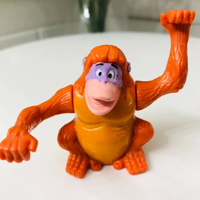 WALT DISNEY THE Jungle Book King Louie Orange Monkey Orangutan Play Toy ...