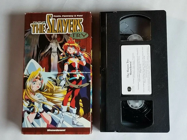 THE SLAYERS TRY Showdown! Anime Vhs Tape In Original Box 2000 Enoki ...