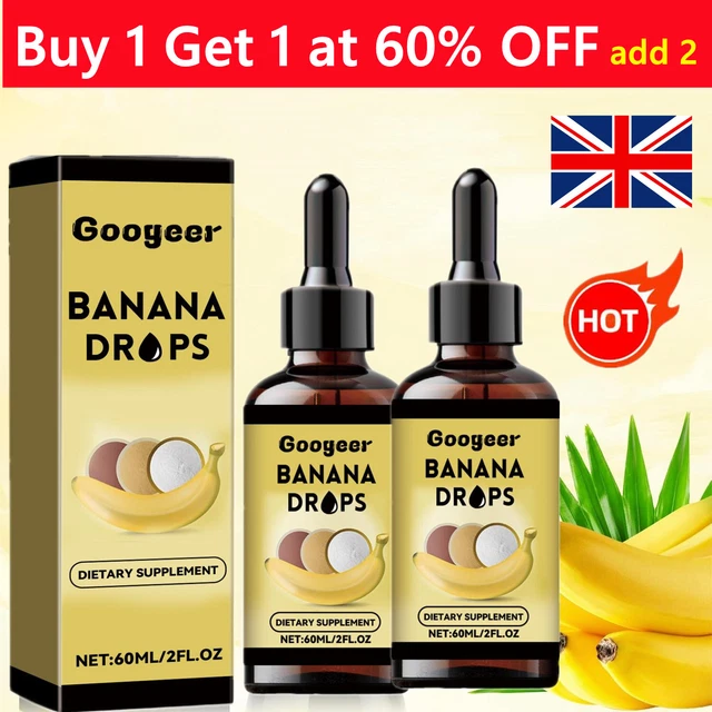 BANANA DROPS SUPPLEMENT Extract Liquid ~ 2oz/60ml Banana Drops All ...