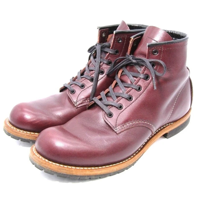 RED WING SIZE US9D Beckman Round 9411 FS Black Cherry Featherstone size ...