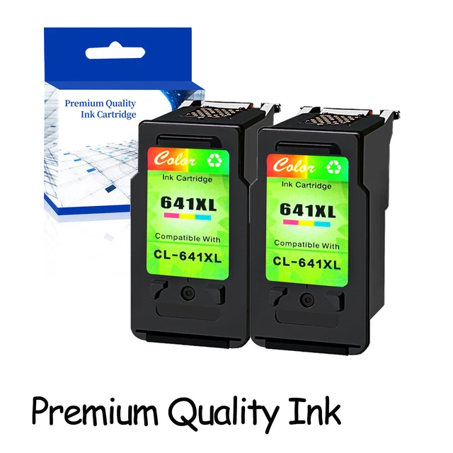 2PK CL-641XL COLOUR Ink Cartridge for Canon PIXMA MX456 MX476 MX526 ...