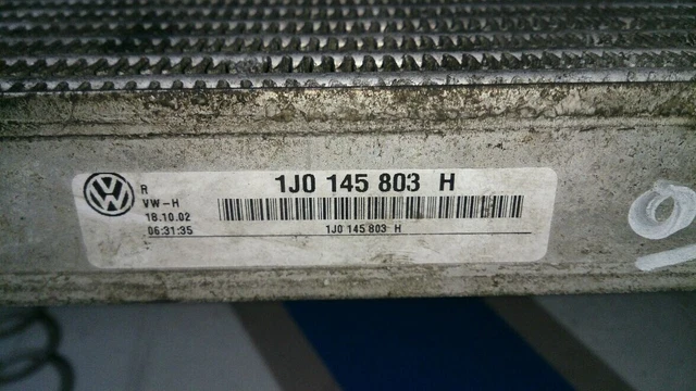 VW GOLF MK4 Bora 1.9 TDI ARL Front Mounted Intercooler 1J0 145 803 H ...