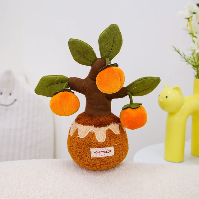 PERSIMMON MAPLE LEAF Tree Plush Potted Toy For Car Home Office Gift ...