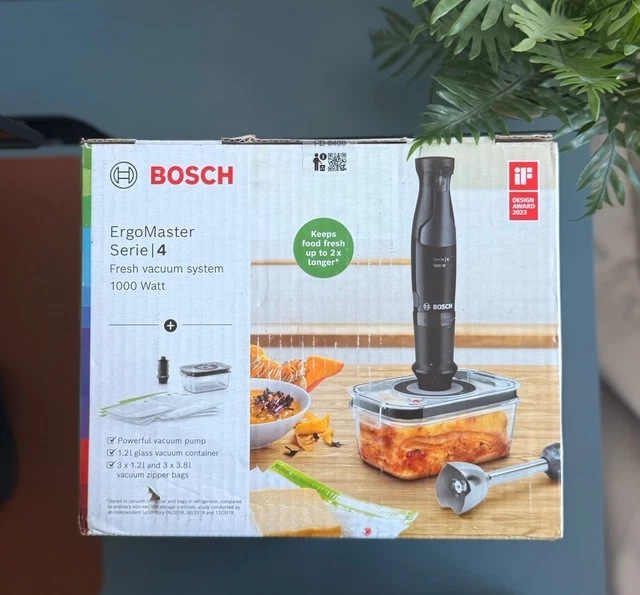 BOSCH SERIES 4 ErgoMaster MSM4B6V2GB Hand Blender 1000W Anthracite ...
