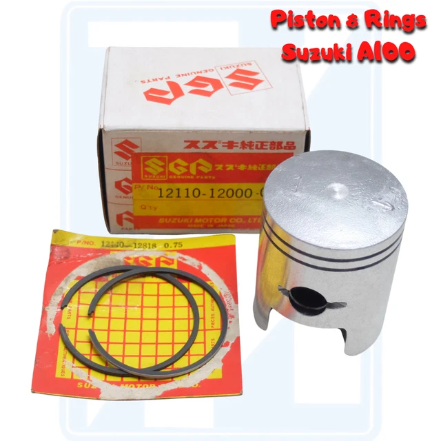 GENUINE SUZUKI A100 fit AC100 AS100 A100X Piston And Anello Oversize 0. ...