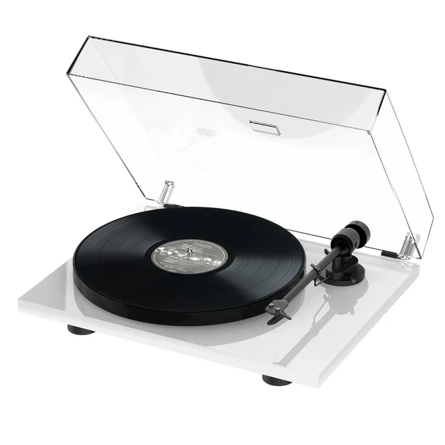 PRO-JECT E1 PHONO Turntable - Built-In Phono Stage White Hi-Fi Vinyl ...