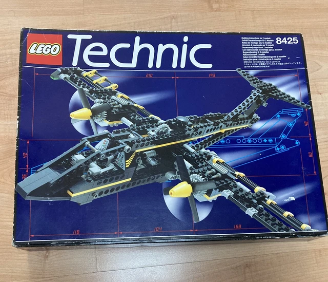 VINTAGE LEGO TECHNIC 8425 Black Hawk Complete Instructions & Worn Box £ ...