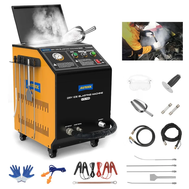 DRY ICE BLASTER Cleaner Car Engine Carbon Dry Ice Blasting Cleaning ...