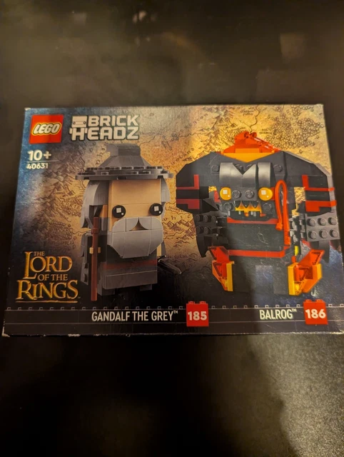 LEGO 40631 BRICKHEADZ Lord of the Rings Gandalf the Grey Balrog ...