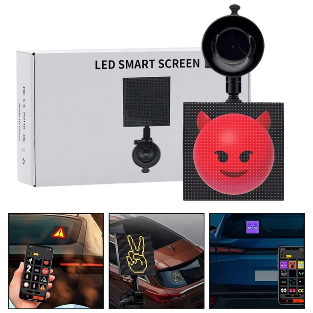 BT CONTROLLED CAR LED Display Screen Customizable Display Easy Install ...