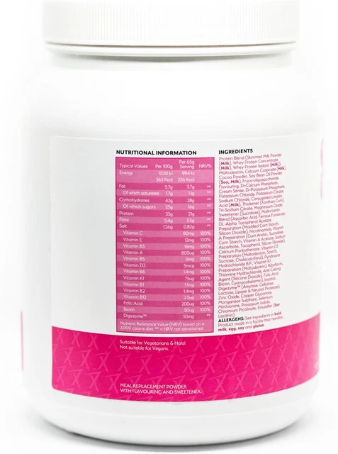 GODDESS NUTRITION STRAWBERRY Flavour High-Protein Meal Replacement ...