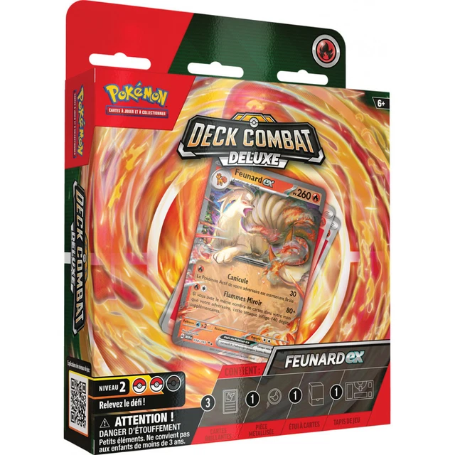 POKÉMON ! DECK de Combat Deluxe "Feunard Ex" - Français ! EUR 10,00 ...