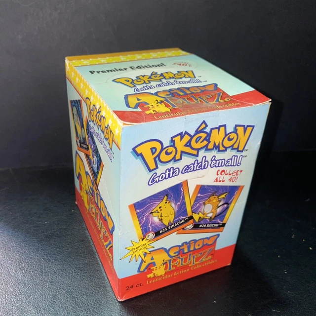 POKEMON ACTION FLIPZ Series 1 Premiere Edition Display Box Sealed 1999 ...