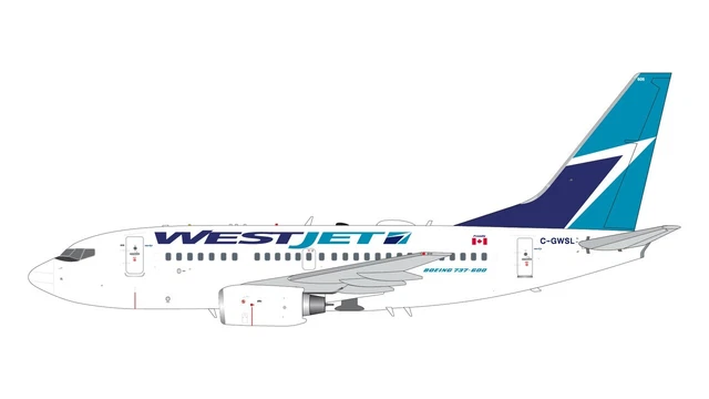 B737-600 WESTJET AIRLINES Rég : C-Gwsl Avec Support - Gemini Jets ...