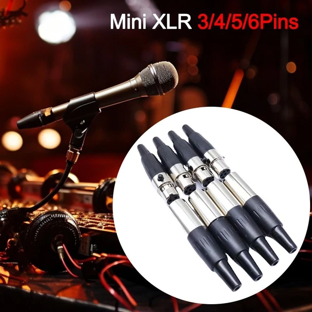 FOR MIC SOLDERING Straight Mini XLR Female / Male Plug $6.02 - PicClick AU