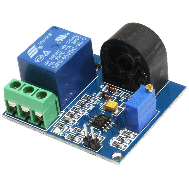 AC CURRENT DETECTION Sensor Module Relay Module 5A Overcurrent ...