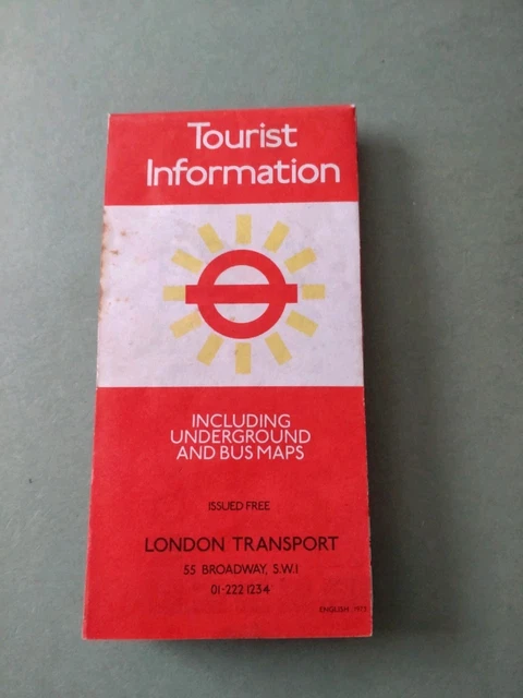 LONDON TOURIST INFORMATION Map Pub 1973 £2.44 - PicClick UK