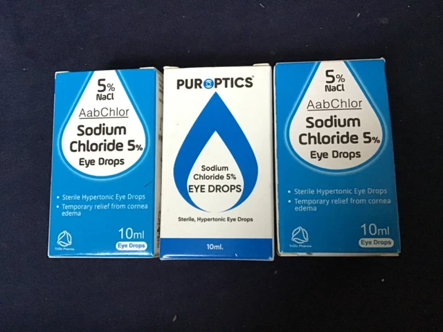 3 X SODIUM Chloride 5% Eye Drops 10ml £26.70 - PicClick UK