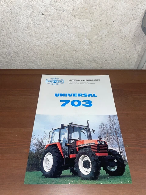 BROCHURE PROSPEKT PROSPECTUS TRACTEUR UNIVERSAL 703 tractor-traktor-someca-ursus EUR 5,99 ...