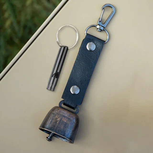 BEAR BELL WITH Emergency Whistle Set Loud Bear Bell for Bear Deterrent ...