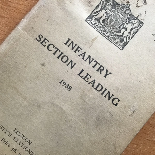 ORIGINAL WWII BRITISH Army Training Pamphlet: Infantry Section Leading ...