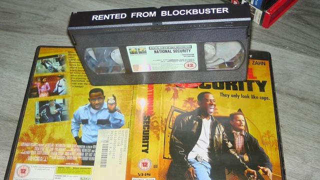 NATIONAL SECURITY VHS Video Big Box Ex Rental RCA Cert Blockbuster Shop ...