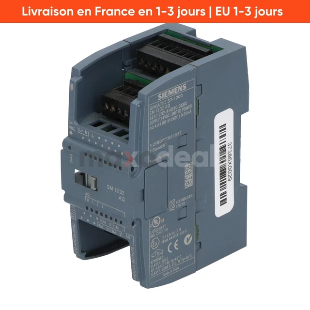 SIEMENS 6ES7232-4HD30-0XB0 SIMATIC S7-1200 Analog Output Module Used ...