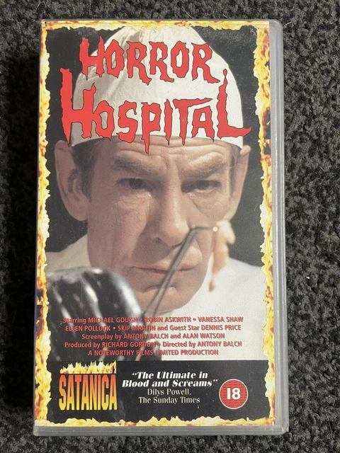 HORROR HOSPITAL VHS Cult Classic Horror Early Retail Edition Video £5. ...