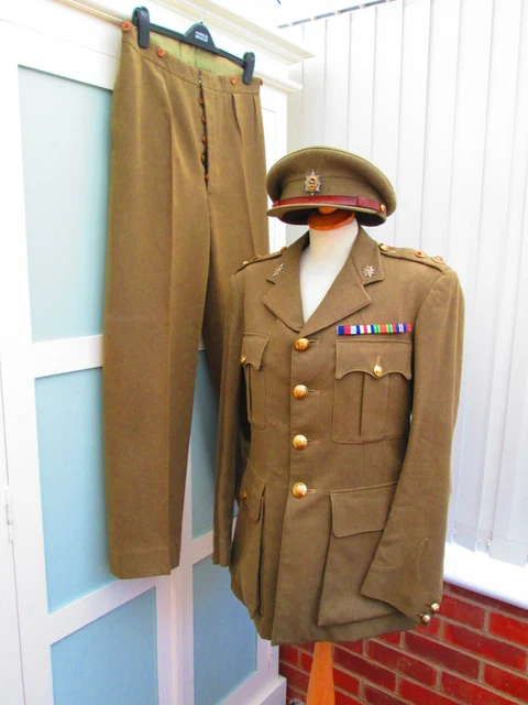 WW2 BRITISH ARMY Officer's Royal Worcester Regiment Lieutenant Colonel ...