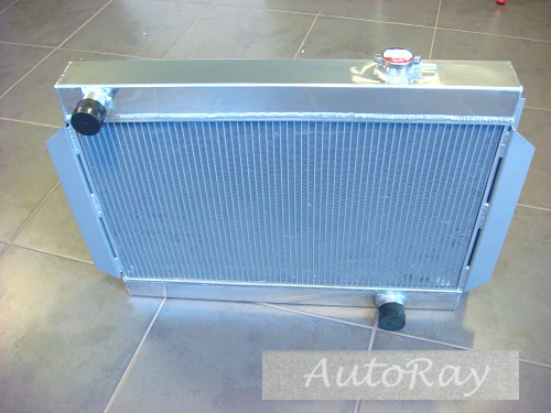 FULL ALUMINUM RADIATOR For Holden V8 Chevy Motor Universal 3 Row Manual ...