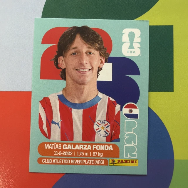 PANINI FIFA WORLD Cup 2026 Sticker PAR14 Paraguay Matias Galarza Fonda ...