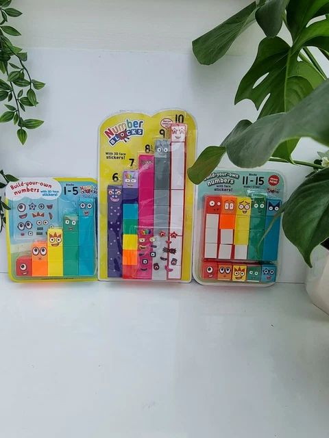 NUMBERBLOCKS CBEEBIES 1-5 6-10 and 11-15 Number Blocks, Toy £32.18 ...