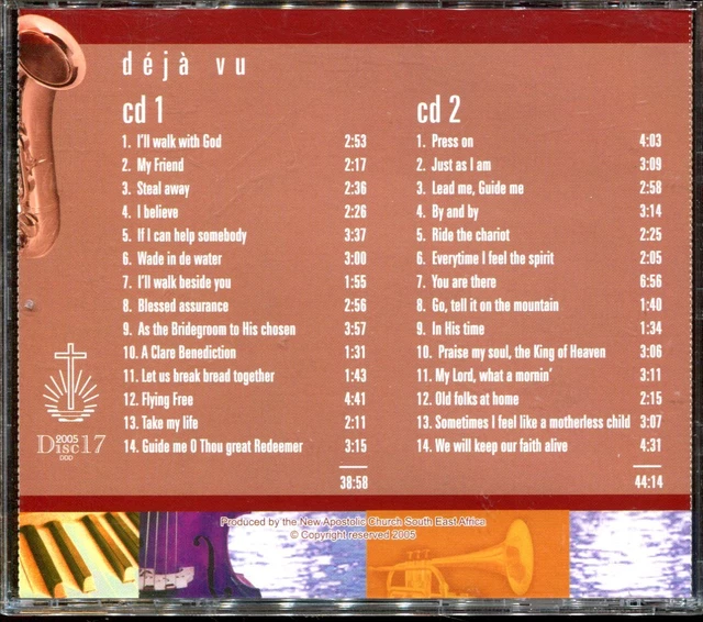 ÉGLISE NÉO-APOSTOLIQUE AFRIQUE du Sud-Est / Deja Vu - 2xCD - COMME NEUF ...