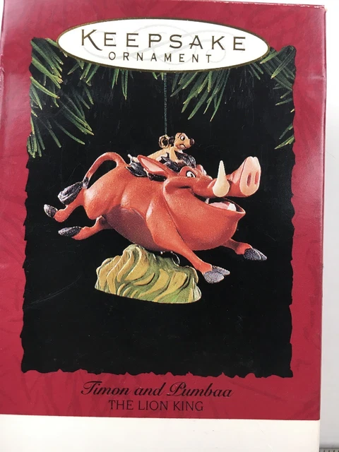 POINÇON 1994 TIMON et Pumbaa ornement Roi Lion SOUVENIR DE NOËL EUR 11 ...
