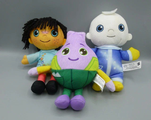 HASBRO CBEEBIES SET of 3 Moon And Me Soft Plush Toys Mr Onion Baby ...