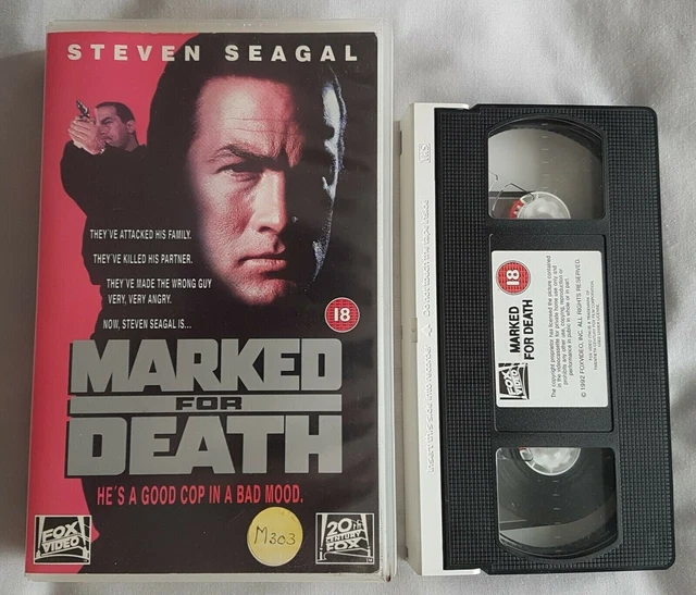 MARKED FOR DEATH (VHS) BIG BOX - Steven Seagal + Joanna Pacula + Keith ...