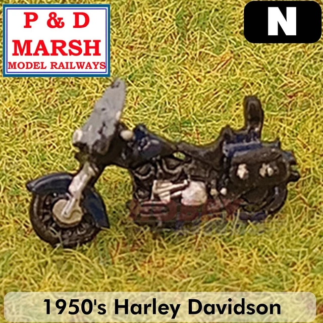 HARLEY DAVIDSON MOTORRAD 1950er Jahre lackiert platzfertig PD Marsh N ...