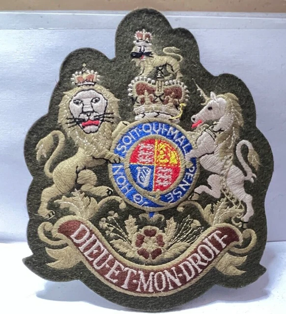 BRITISH ARMY WO1 Sergeant Major's Cloth Rank Badge Very Large 13 x 16 cm £50.00 - PicClick UK