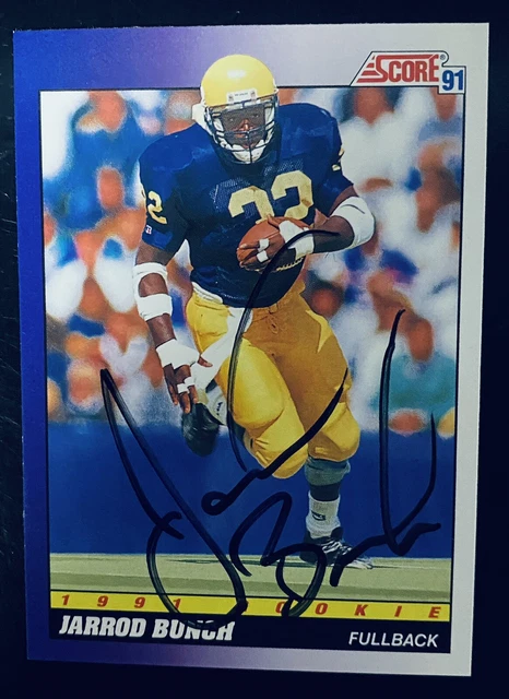 CARTE DE FOOTBALL signée Jarrod Bunch NFL Giants de New York EUR 6,62 ...