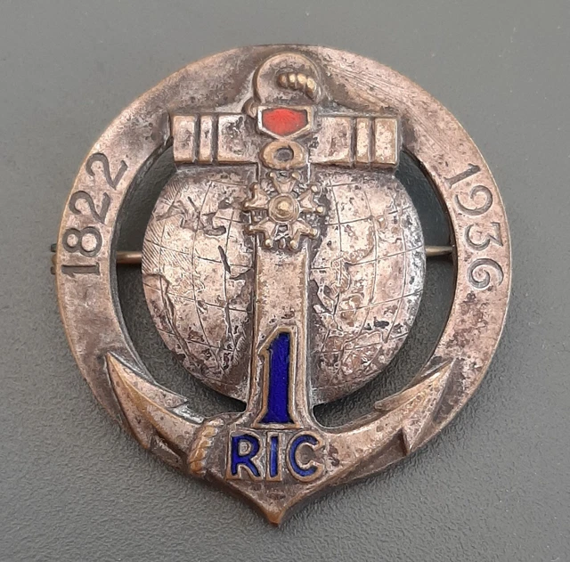 1ST RIC 1940 WW2 Colonial Infantry Regiment Badge ORIGINAL £81.28 ...